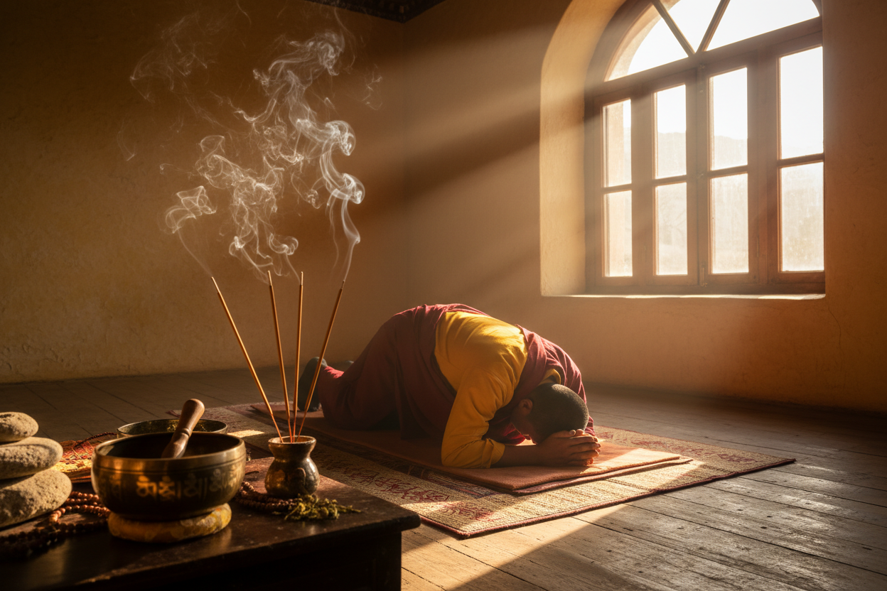 108 Prostrations: Build Muscle While You Meditate | Tibetan Moving ...